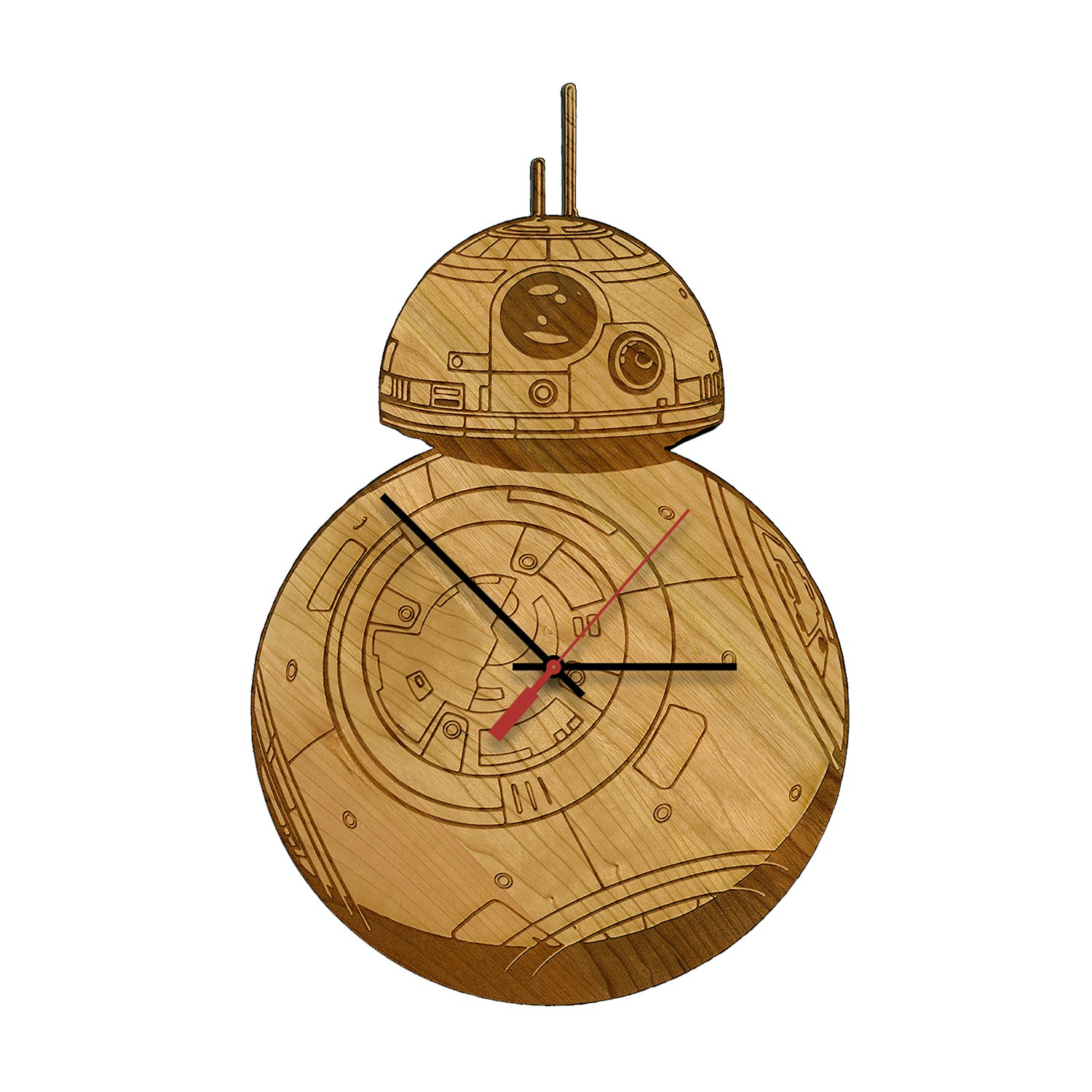 Sci-Fi Laser Engraved Wood Clocks | Artwork | Drop