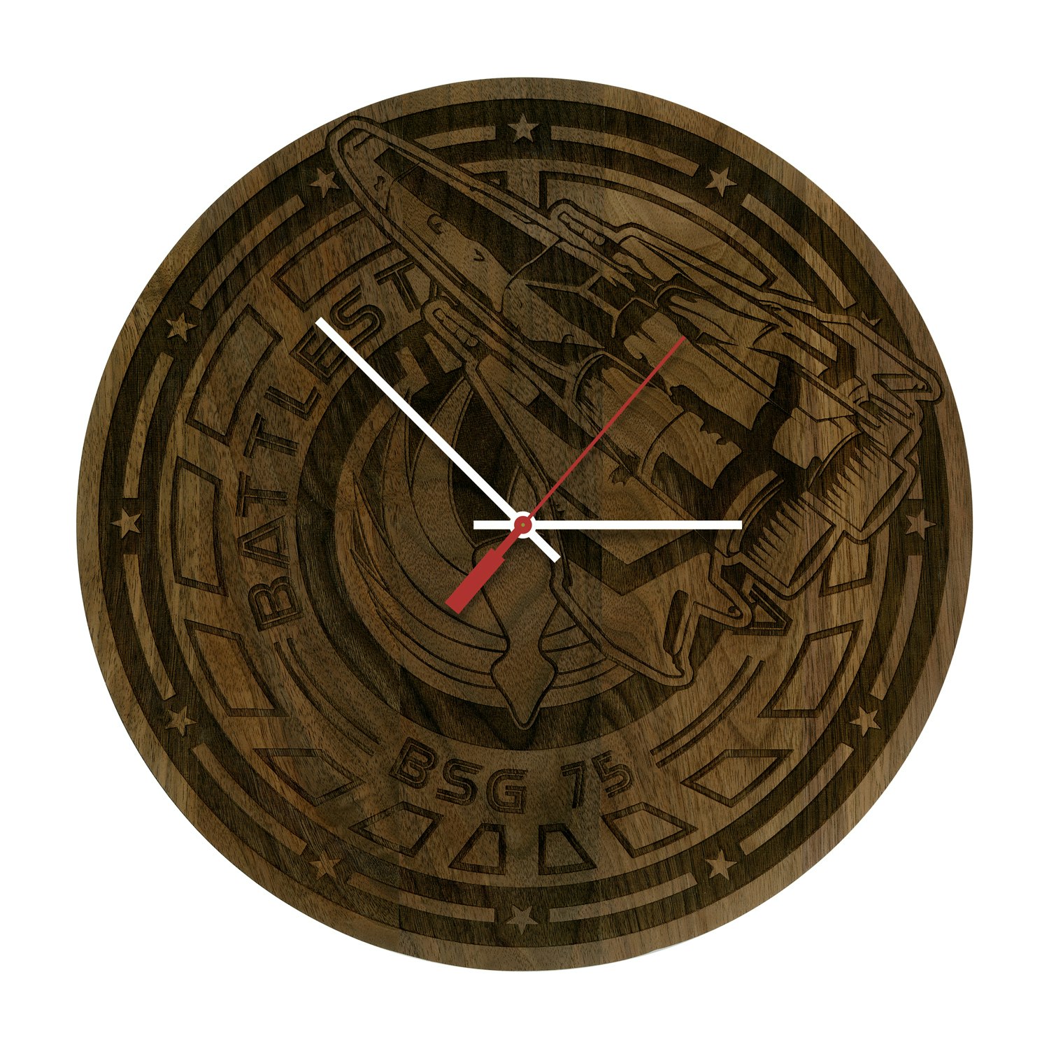 Sci-Fi Laser Engraved Wood Clocks | Artwork | Drop