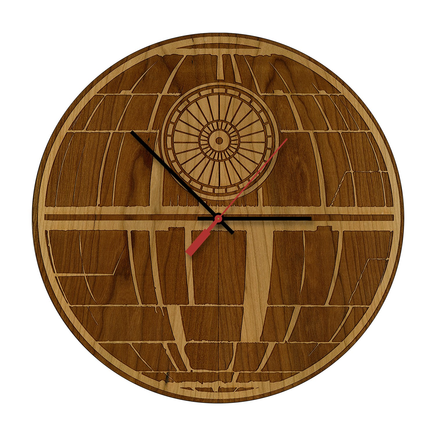 Sci-Fi Laser Engraved Wood Clocks | Artwork | Drop