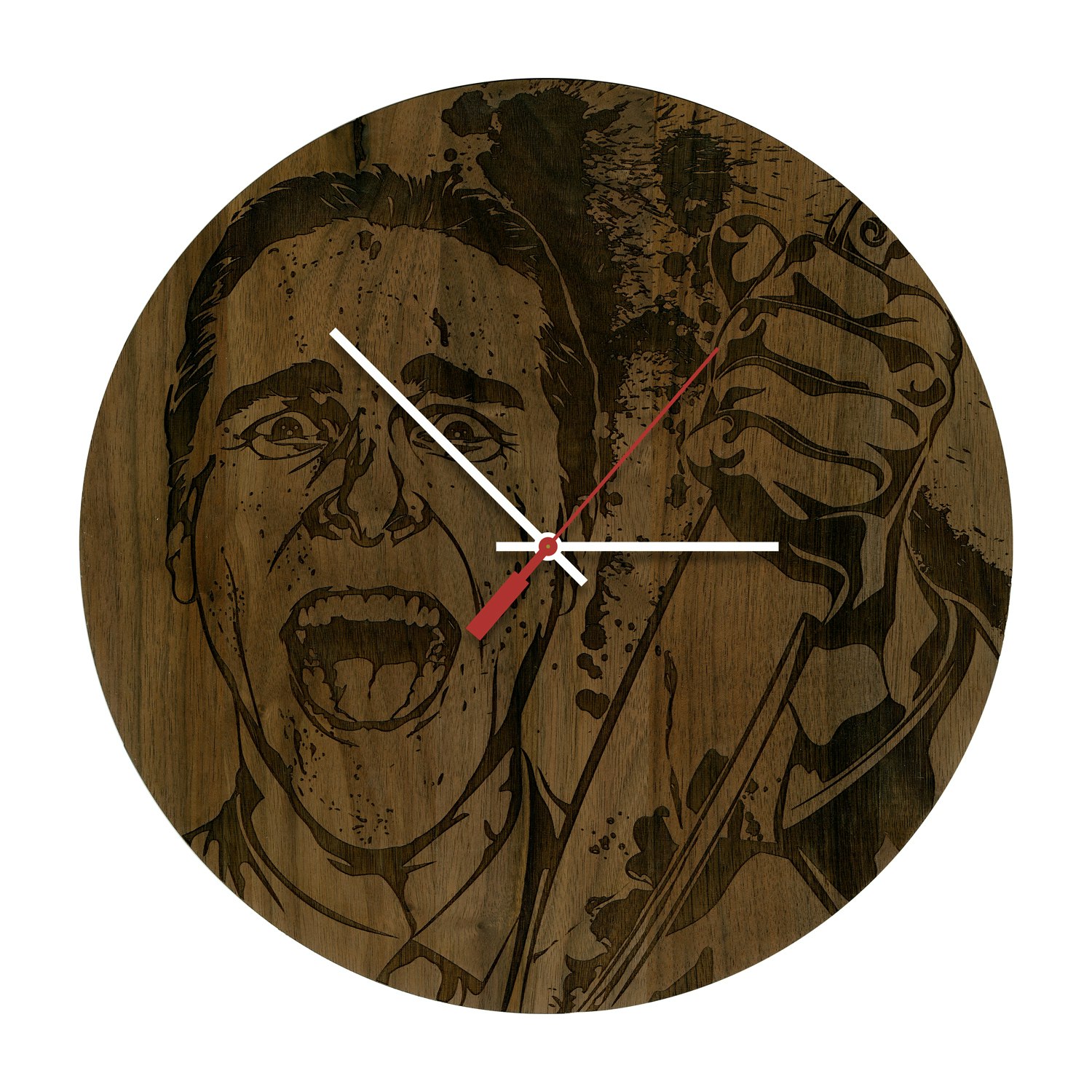 Sci-Fi Laser Engraved Wood Clocks | Artwork | Drop