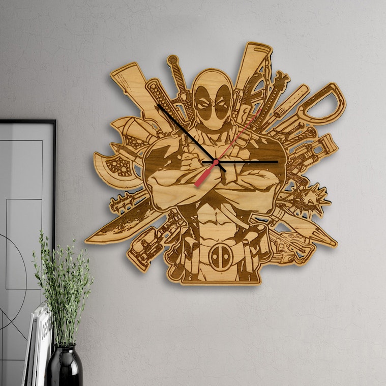 Sci-Fi Laser Engraved Wood Clocks | Artwork | Drop