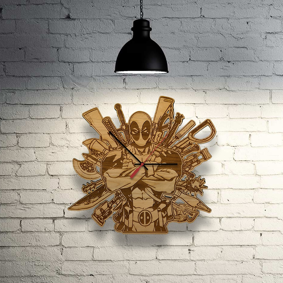 Sci-Fi Laser Engraved Wood Clocks | Artwork | Drop