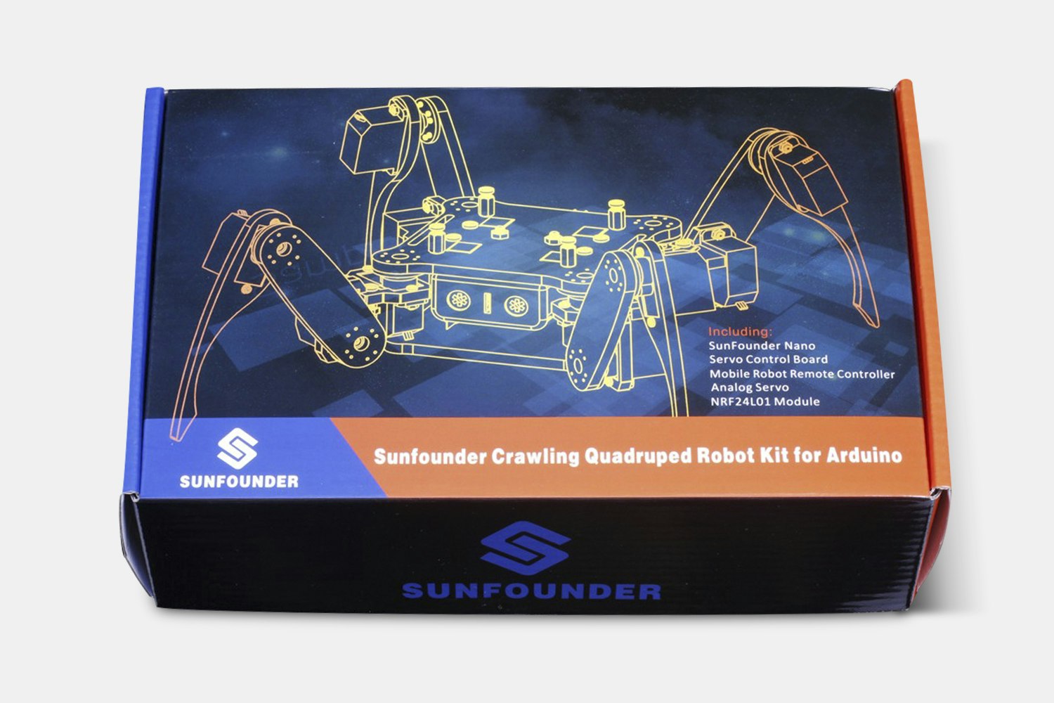 SunFounder Crawling Quadruped Robot Kit for Arduino | Robotics | Drop