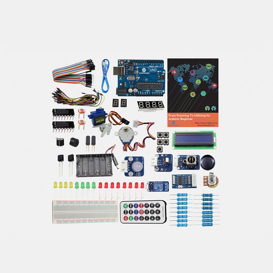 SunFounder Learning Kit V2 for Arduino Beginner Details | Dev Kits | Drop