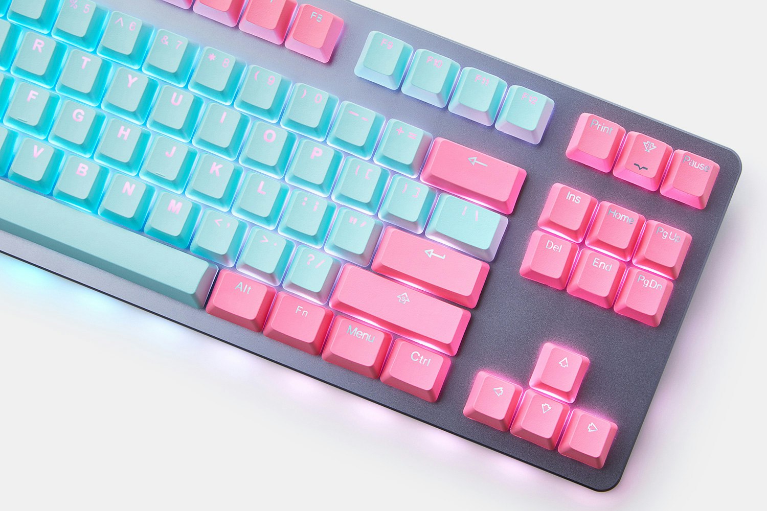 Tai-Hao Backlit Miami PBT Doubleshot Keycap Set | Mechanical Keyboards ...