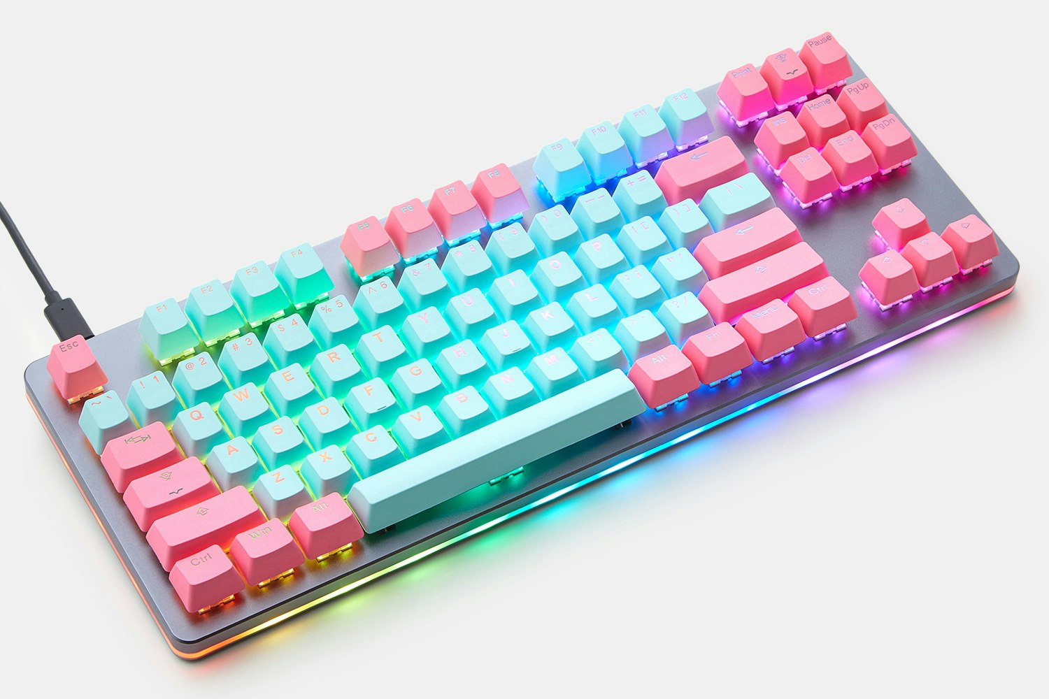 Tai-Hao Backlit Miami PBT Doubleshot Keycap Set | Mechanical Keyboards ...