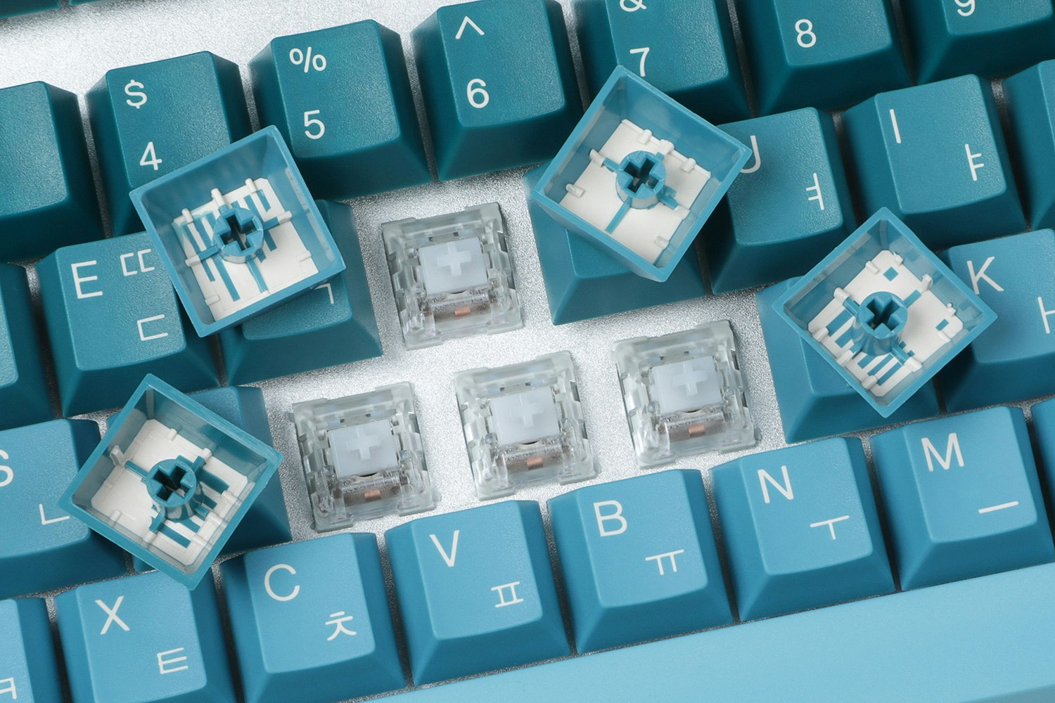 Tai-Hao Hangul Gradient Doubleshot ABS Cubic Keycap Set | Mechanical ...