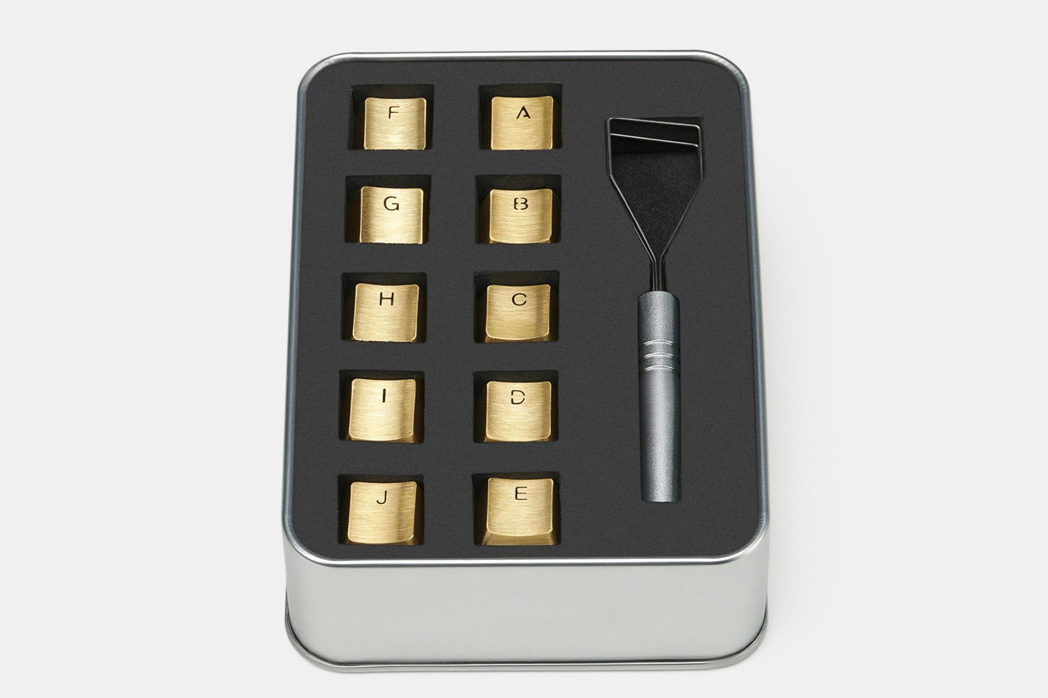 Teamwolf Stainless Steel Alpha Set Keycaps v2 - Gold | Mechanical ...