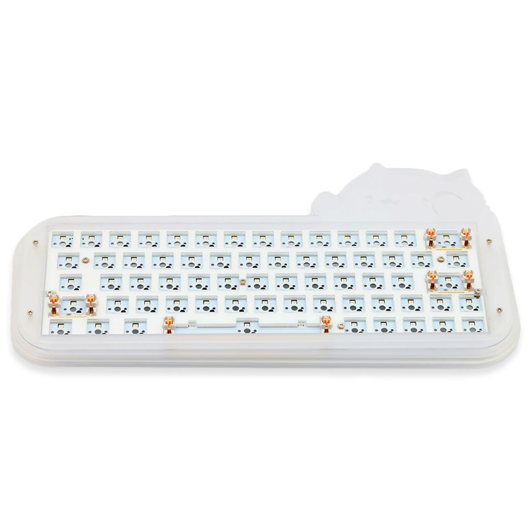 The Bongo Cat Acrylic Barebones Keyboard | Mechanical Keyboards | Mini ...
