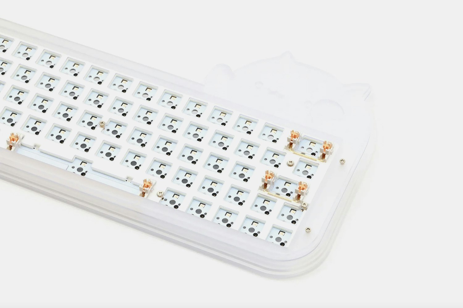 The Bongo Cat Acrylic Barebones Keyboard | Mechanical Keyboards | Mini ...