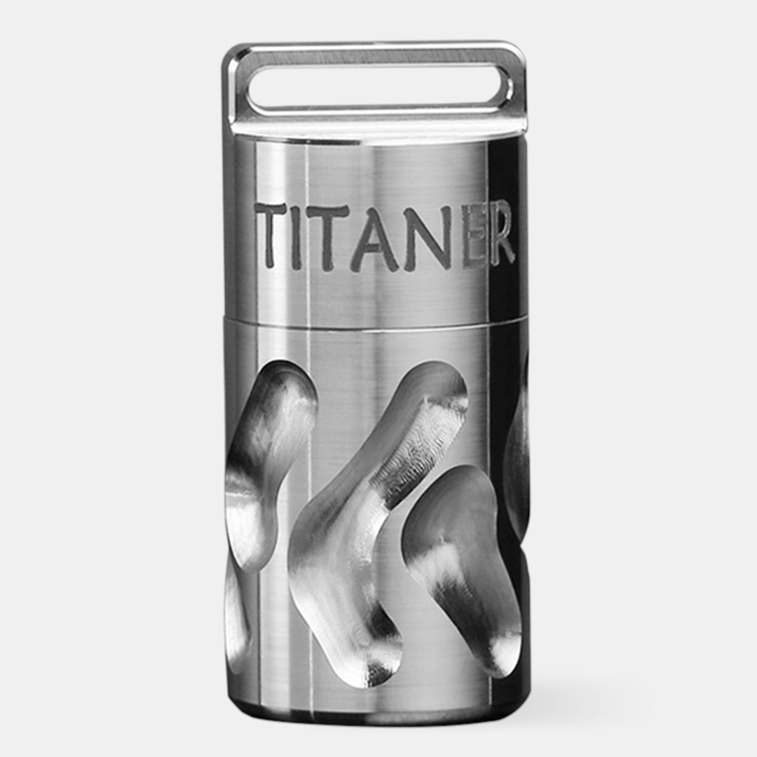 Titaner Silver Machined Capsule | Containers | Drop