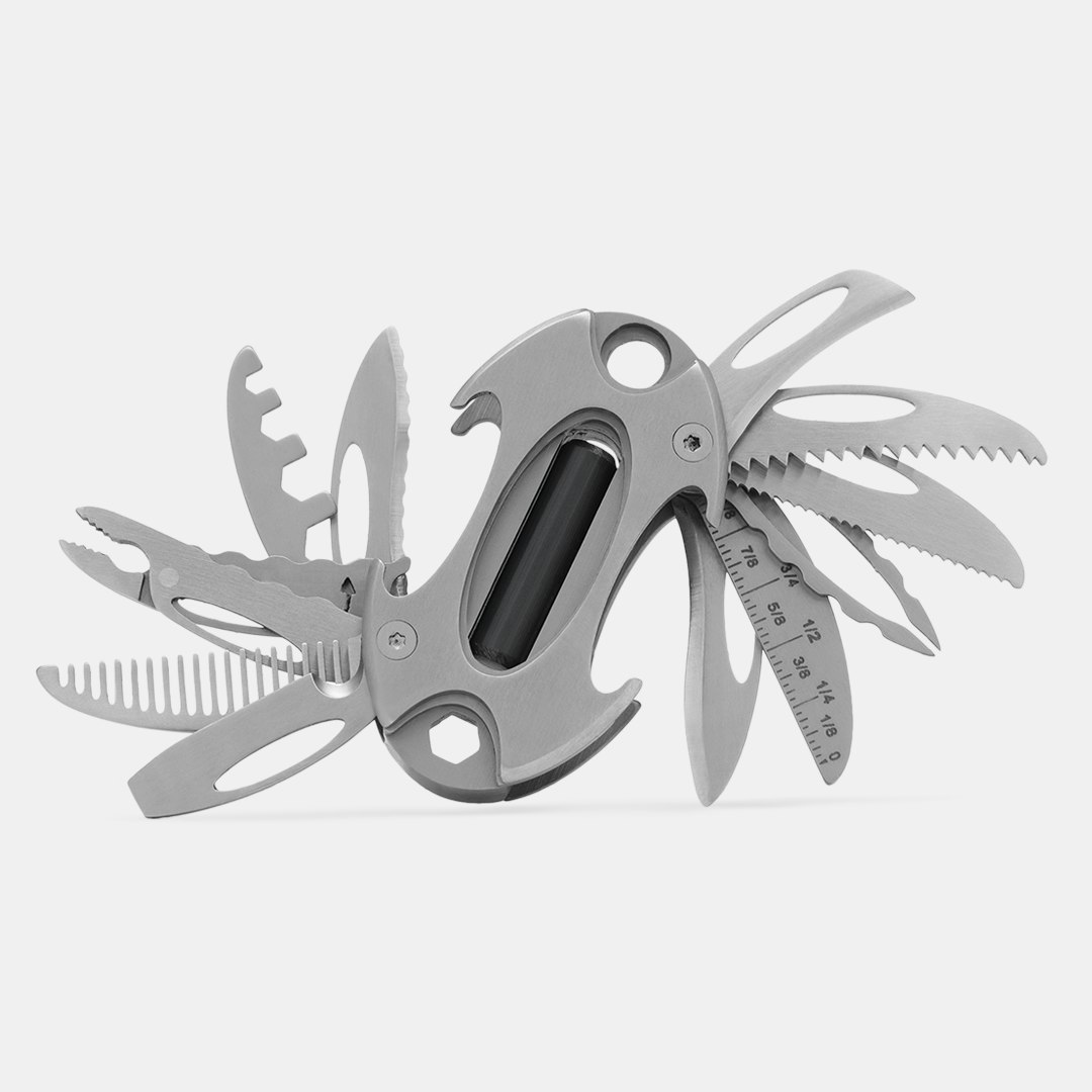 ToolFob 21-Function Titanium Multitool | Knives | Multi-Tools | Drop