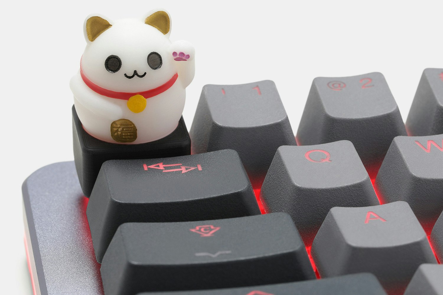 UniqueKeycaps Lucky Cat Artisan Keycap | Mechanical Keyboards | Keycaps ...