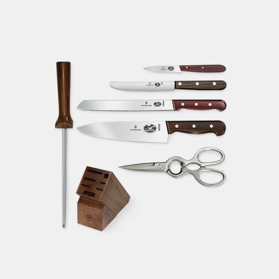 Victorinox Rosewood Series Block Sets | Cutlery | Drop