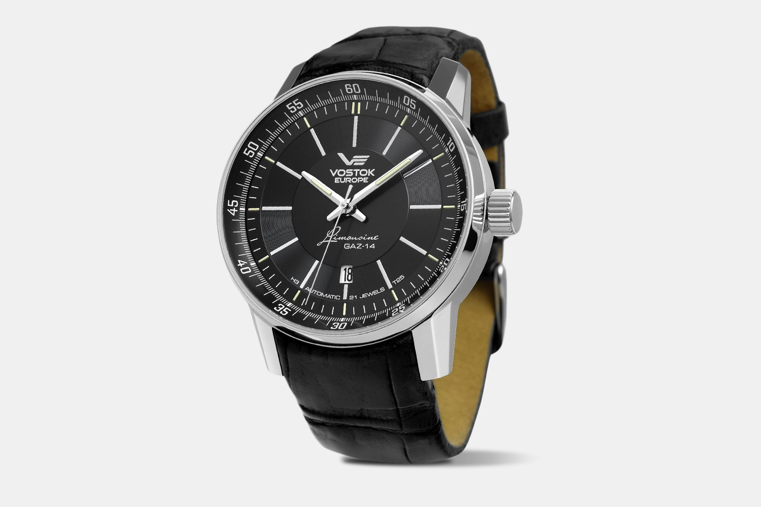 Vostok-Europe GAZ Limo Tritium Automatic Watch | Watches | Dive Watches ...