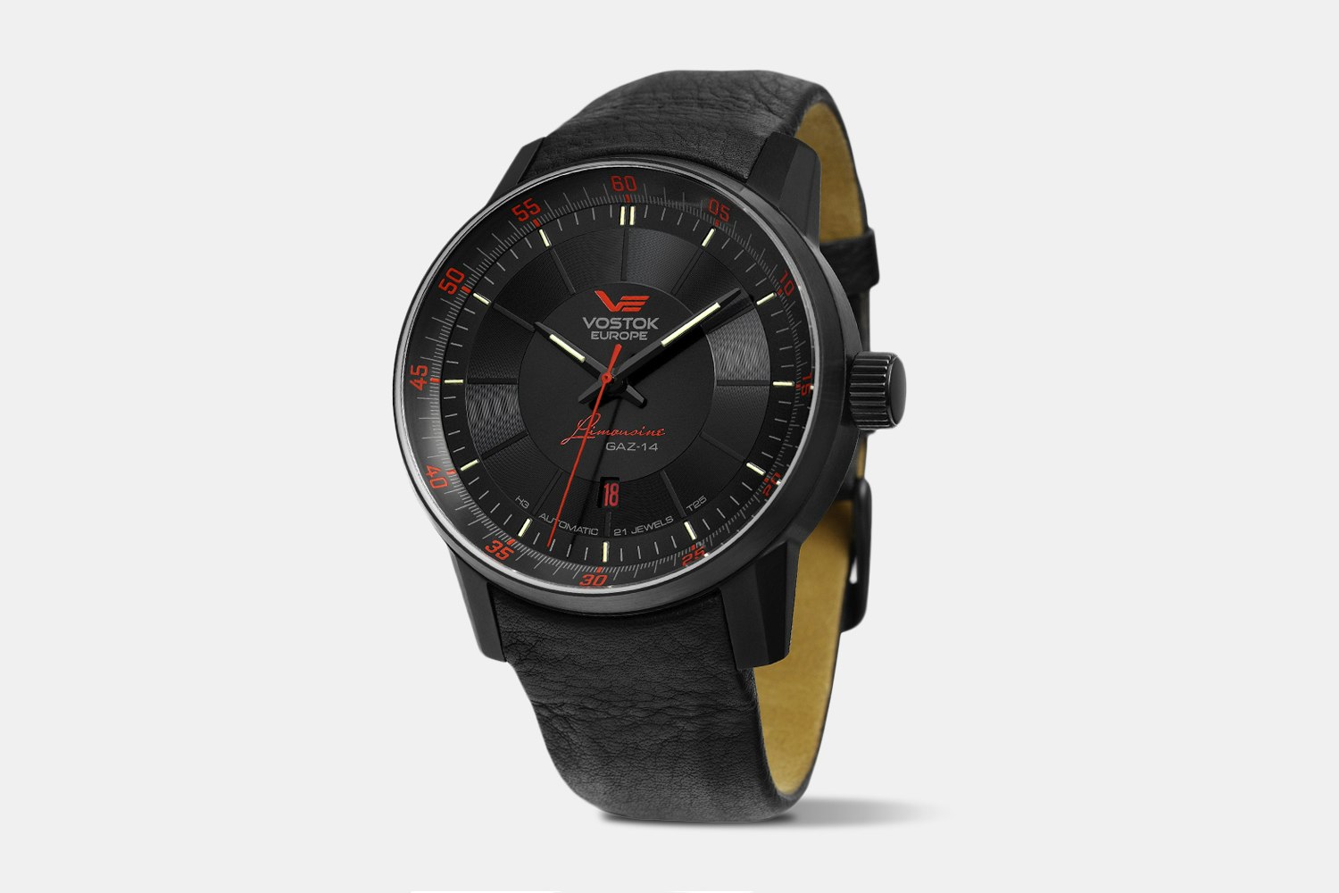 Vostok-Europe GAZ Limo Tritium Automatic Watch | Watches | Dive Watches ...