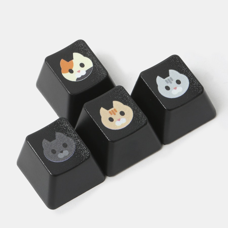 WASD Keyboards Cherry Cat Novelty Keycaps (4-Pack) | Mechanical ...