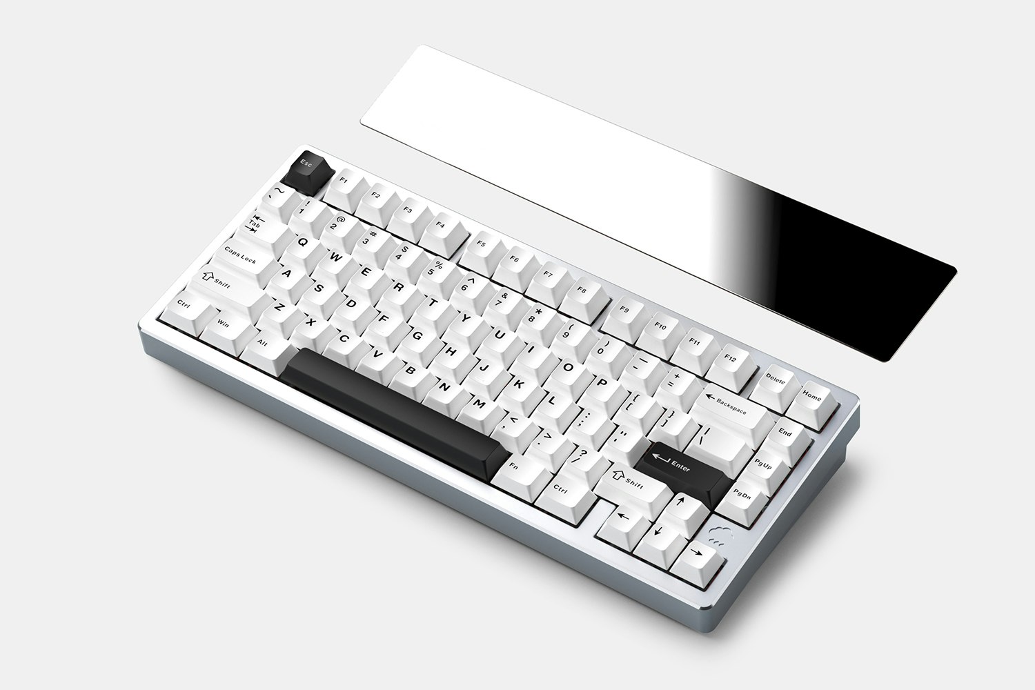 WOBKEY Rainy75 Mechanical Keyboard - Lite - Black - Hmx Violet Linear ...