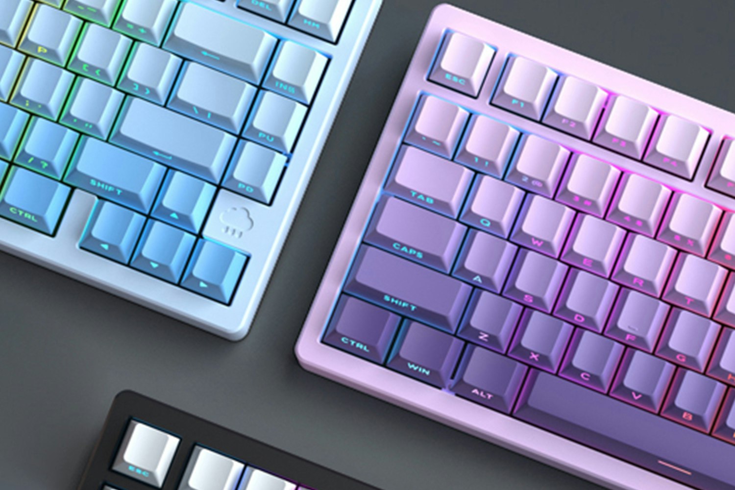 WOBKEY Shine-Through Side-Legend PBT Keycap Set | Mechanical Keyboards ...