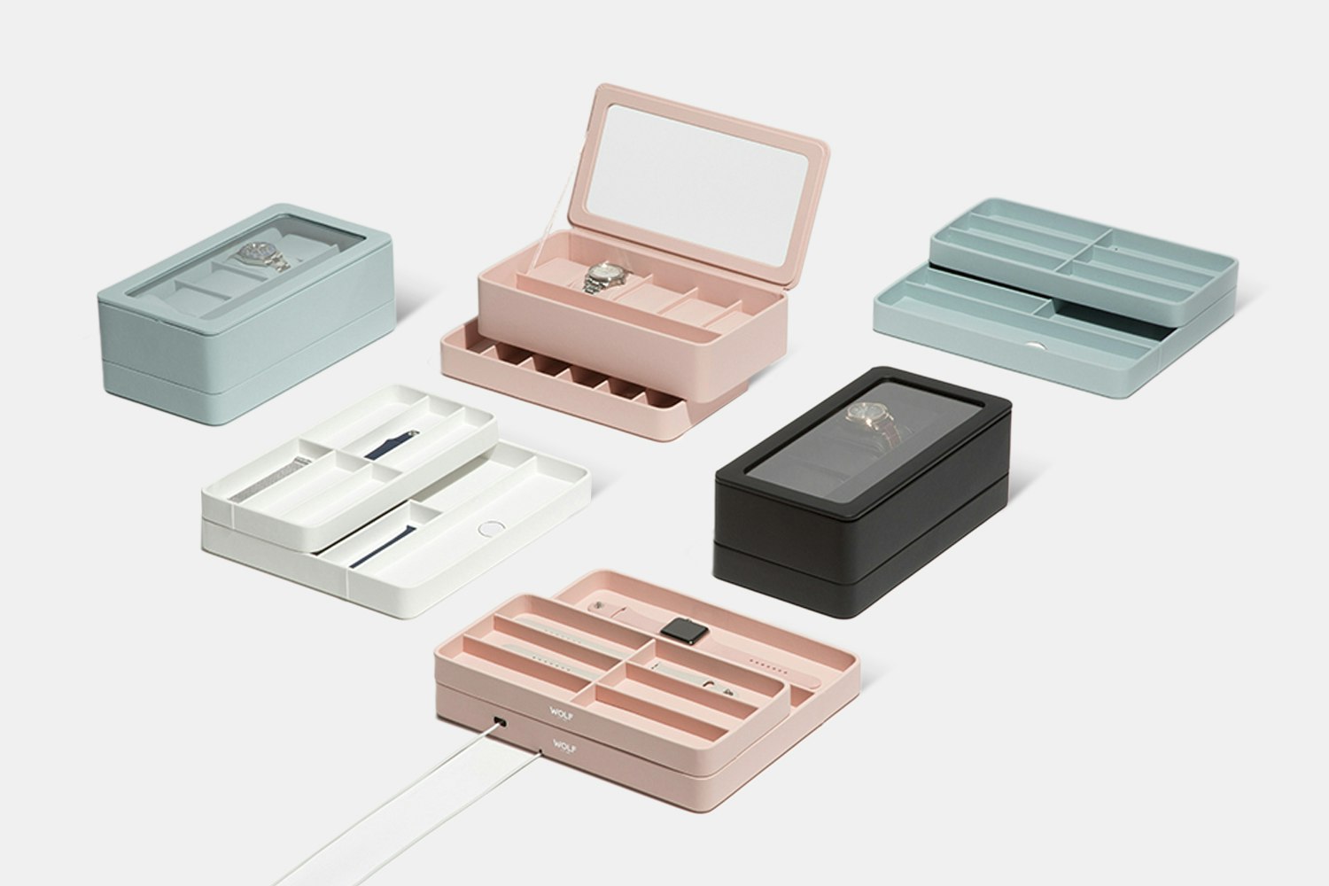 WOLF Smart Watch Storage Box | Watch Winders | Drop