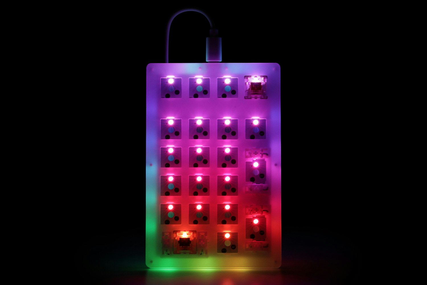 Womier K21 Hot-Swappable RGB Acrylic Mechanical Keypad | Mechanical ...