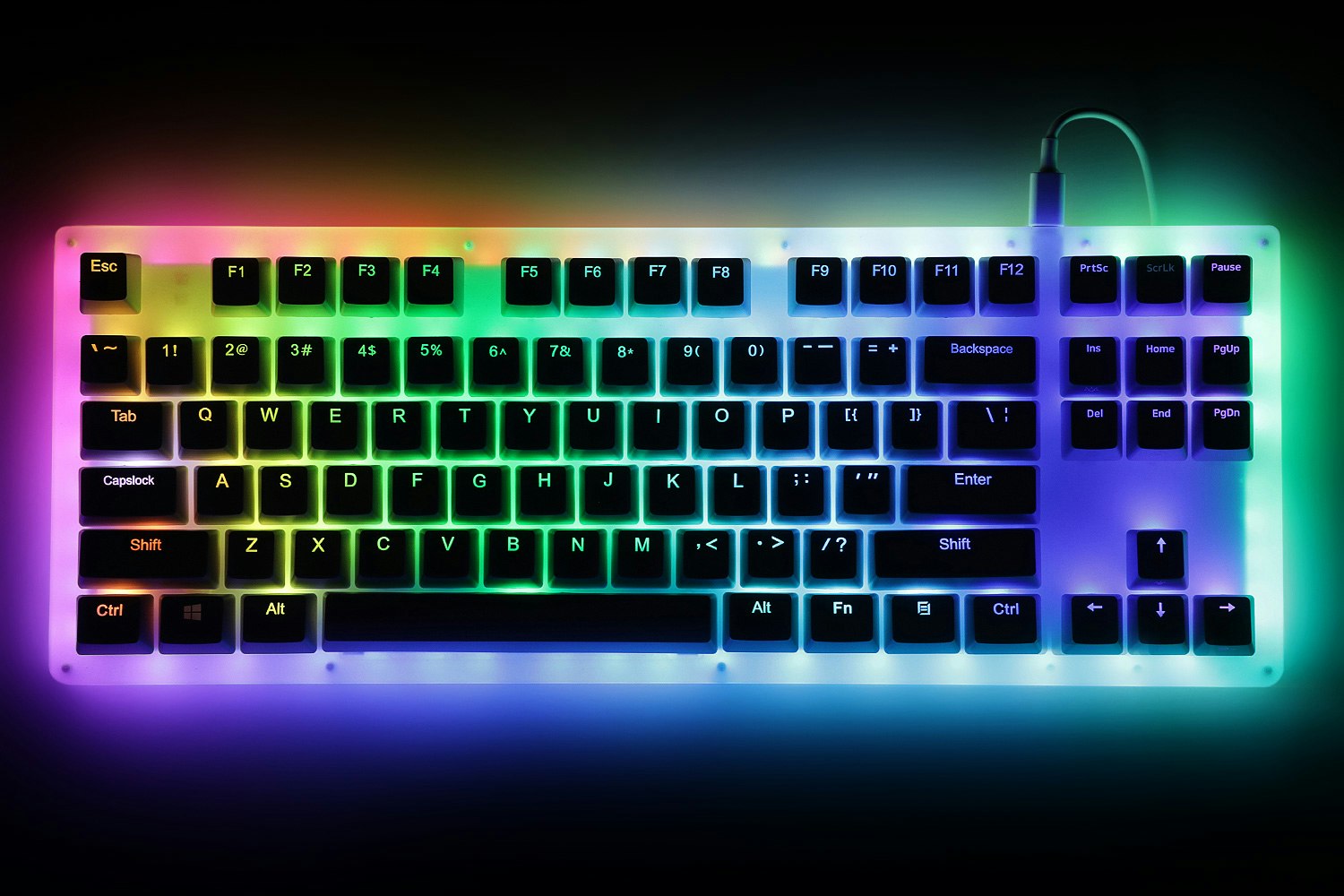 Womier TKL RGB Hot-Swappable Acrylic Mechanical Keyboard | Mechanical ...
