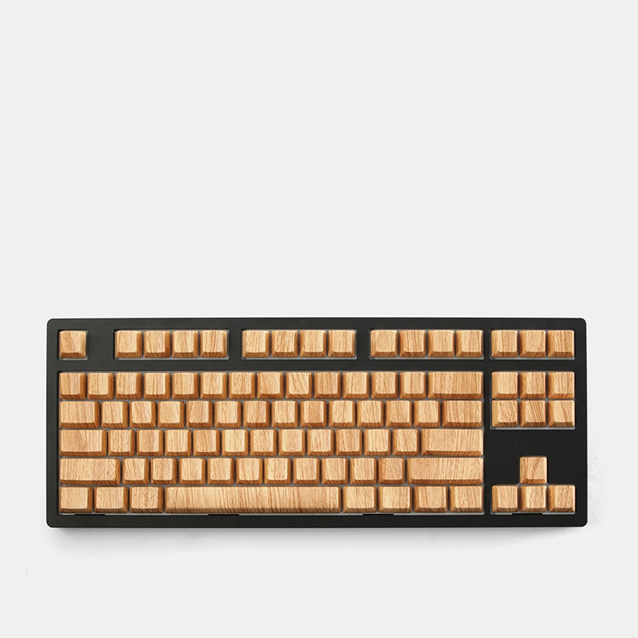 Wood Grain Texture ABS Water Transfer Keycap Set | Mechanical Keyboards ...