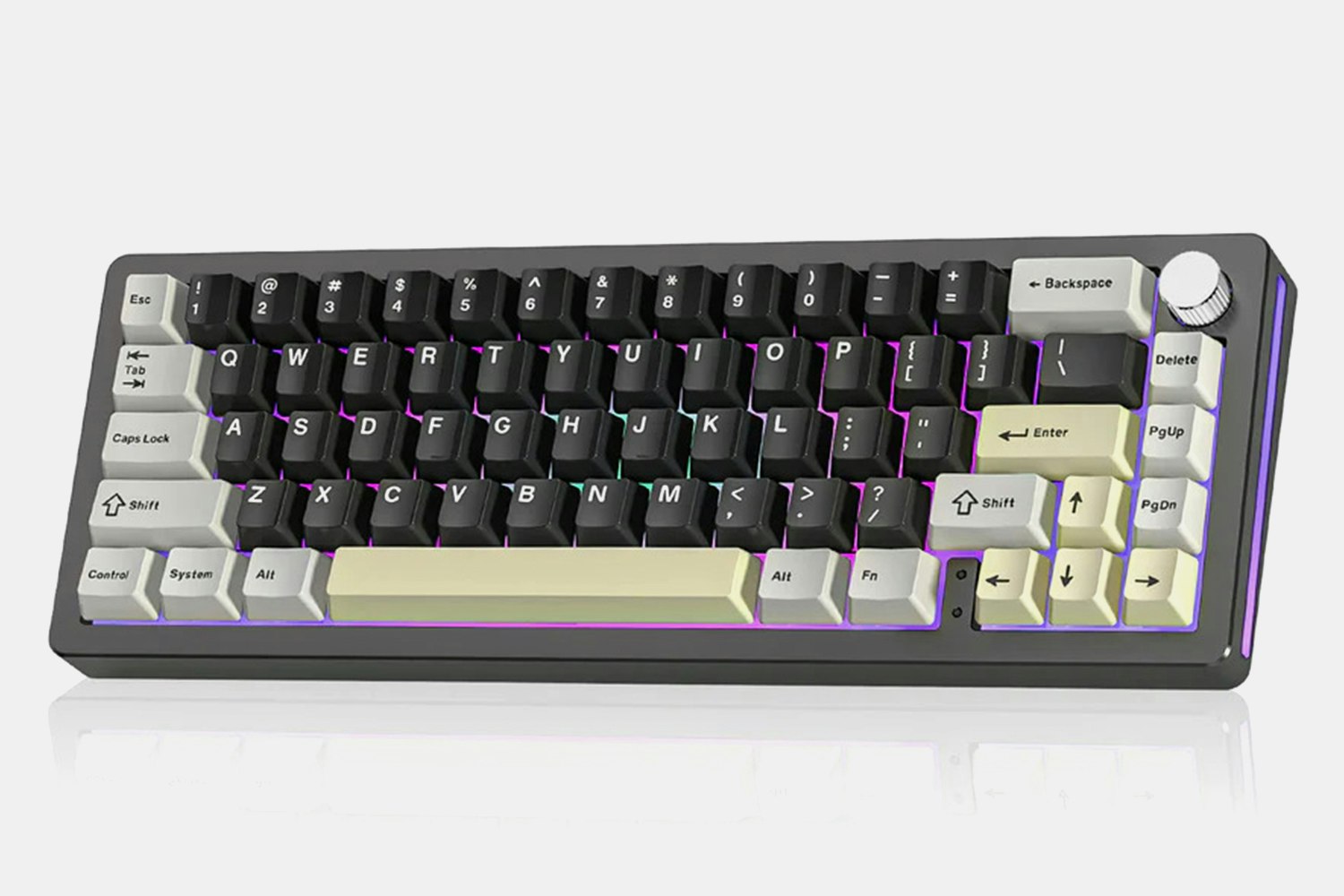 YUNZII AL66 Knob CNC Aluminum Wireless Mechanical Keyboard | Mechanical ...