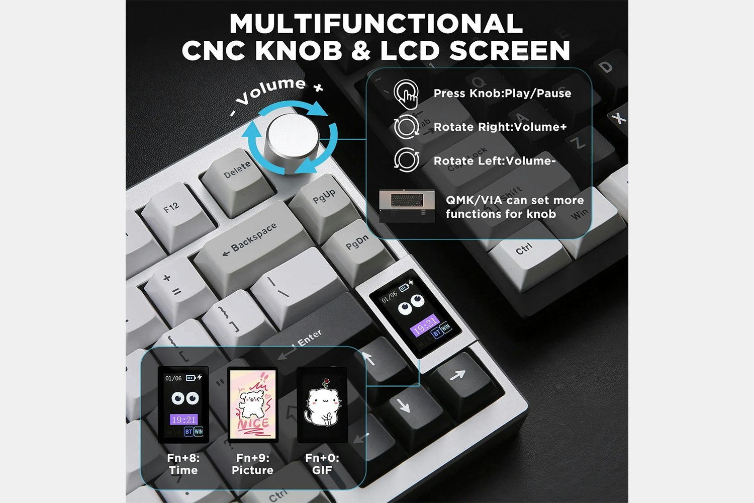 YUNZII AL80 LCD Display Mechanical Keyboard | Mechanical Keyboards ...