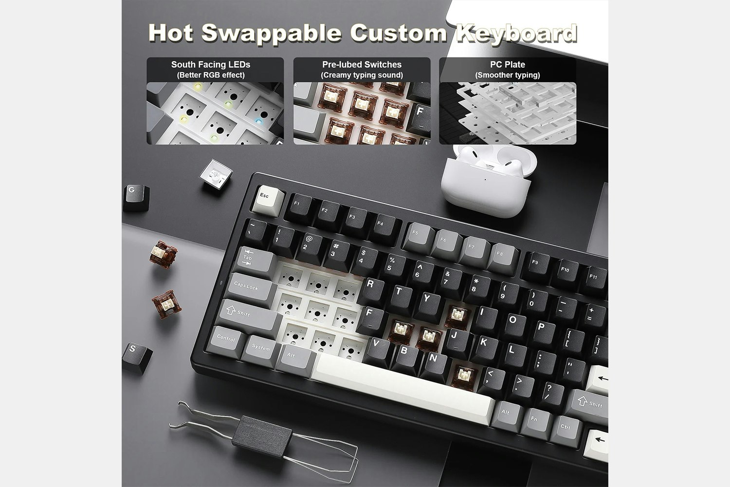 YUNZII IF99 LCD Display Wireless Mechanical Keyboard | Mechanical ...