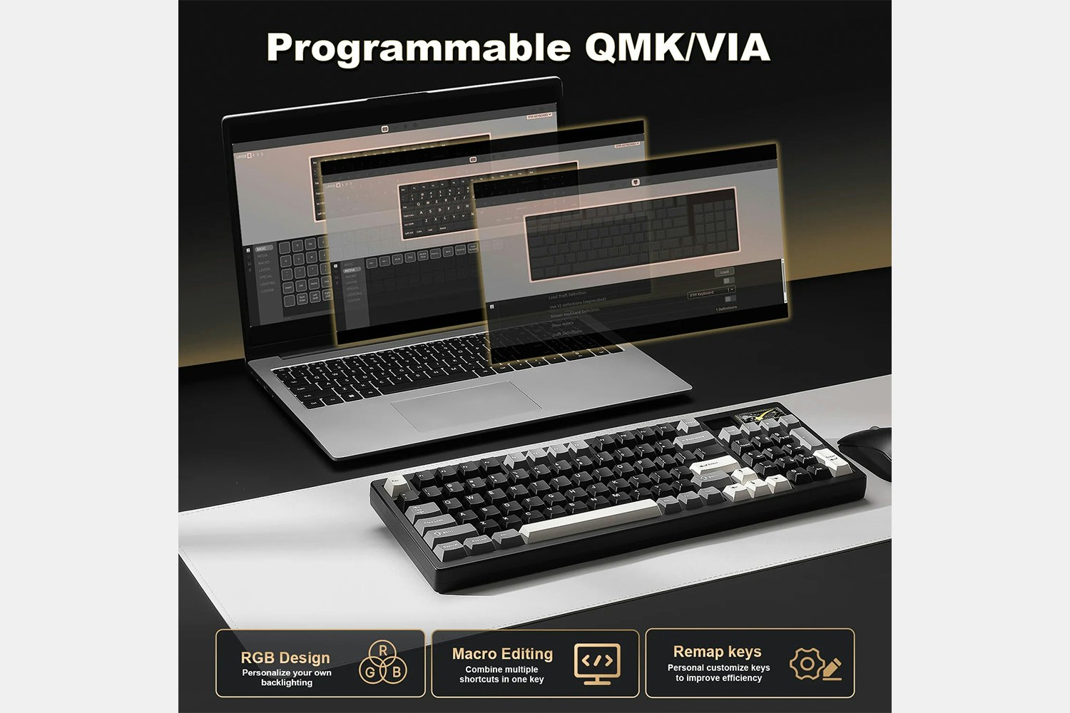 YUNZII IF99 LCD Display Wireless Mechanical Keyboard | Mechanical ...