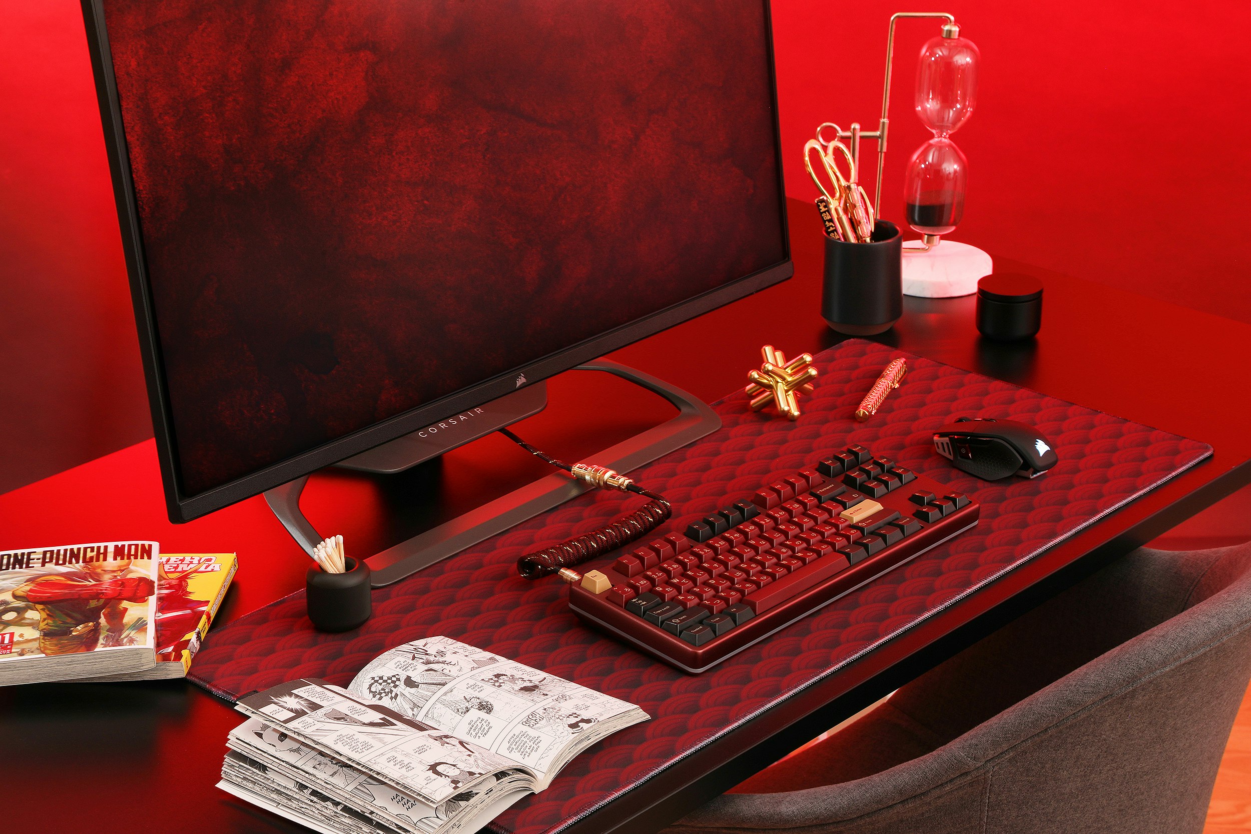 Drop + RedSuns GMK Red Samurai Custom Keycap Set | Doubleshot ABS ...